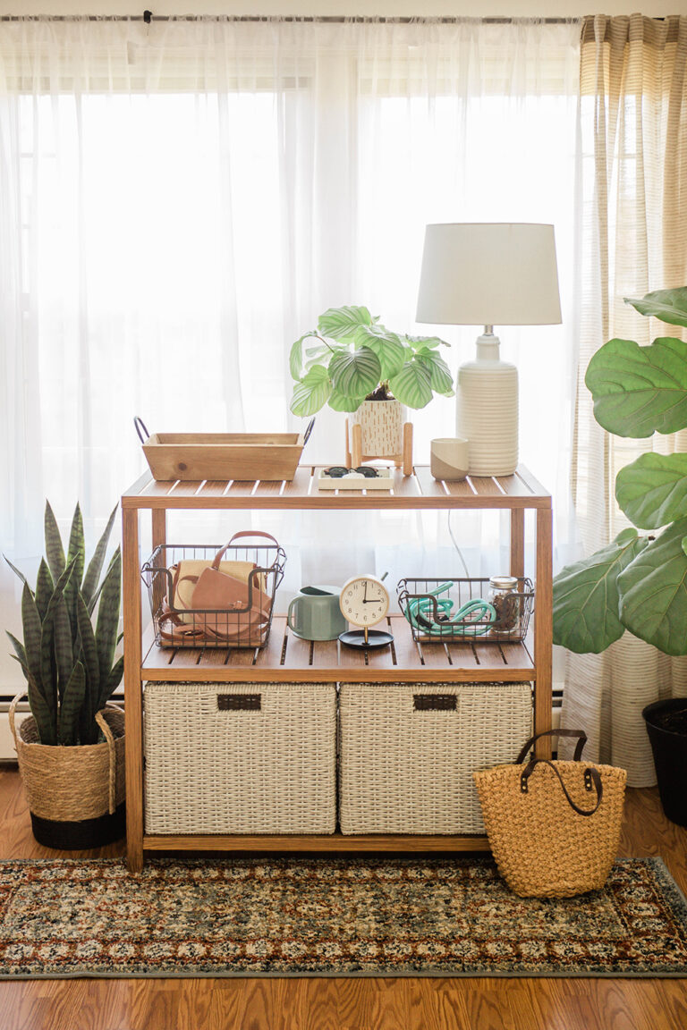 How To Style A Console Three Ways - Dream Green DIY