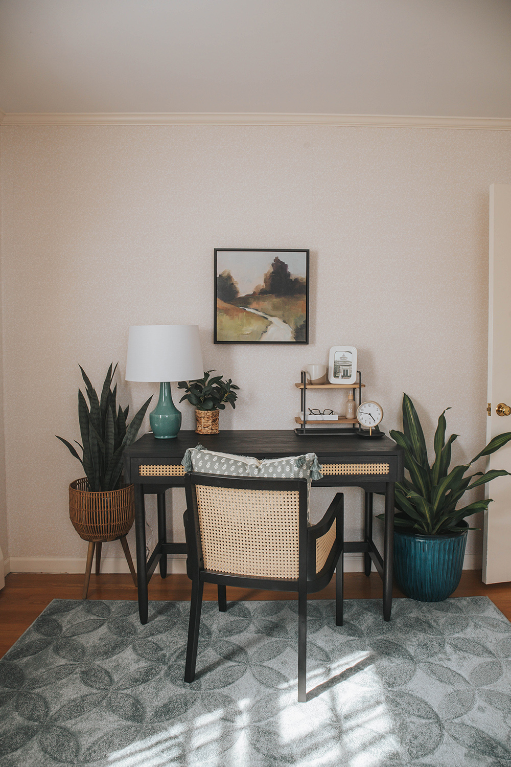 My DIY Earthy Modern Office Makeover - Dream Green DIY