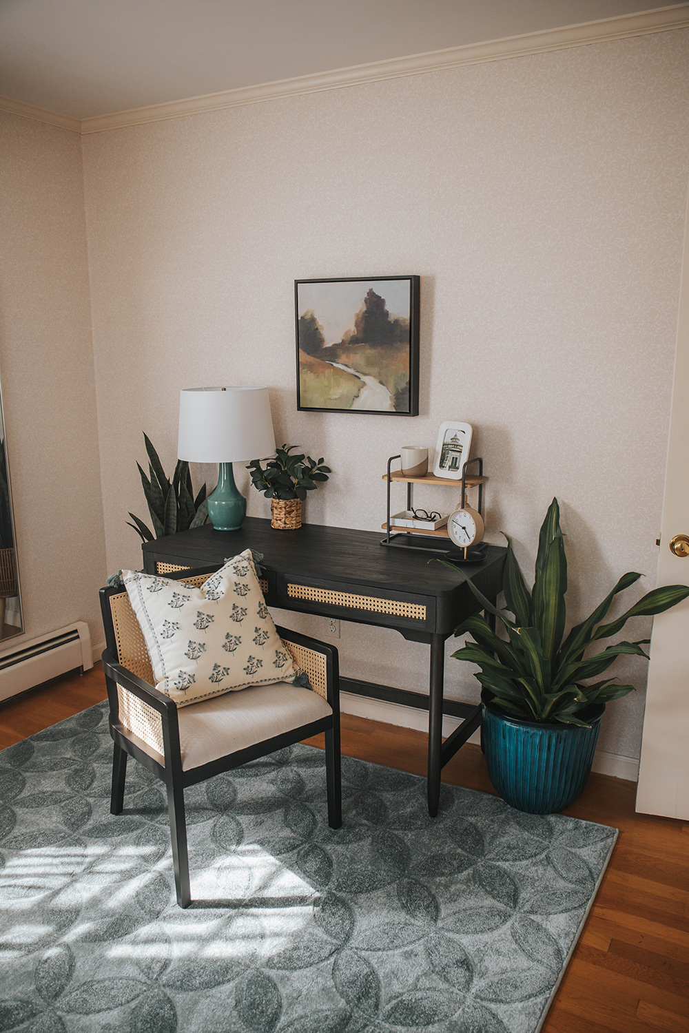 My DIY Earthy Modern Office Makeover - Dream Green DIY