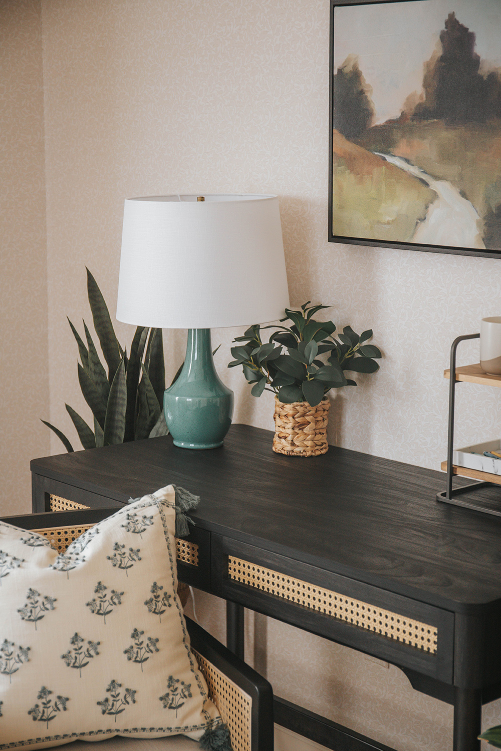 My DIY Earthy Modern Office Makeover - Dream Green DIY