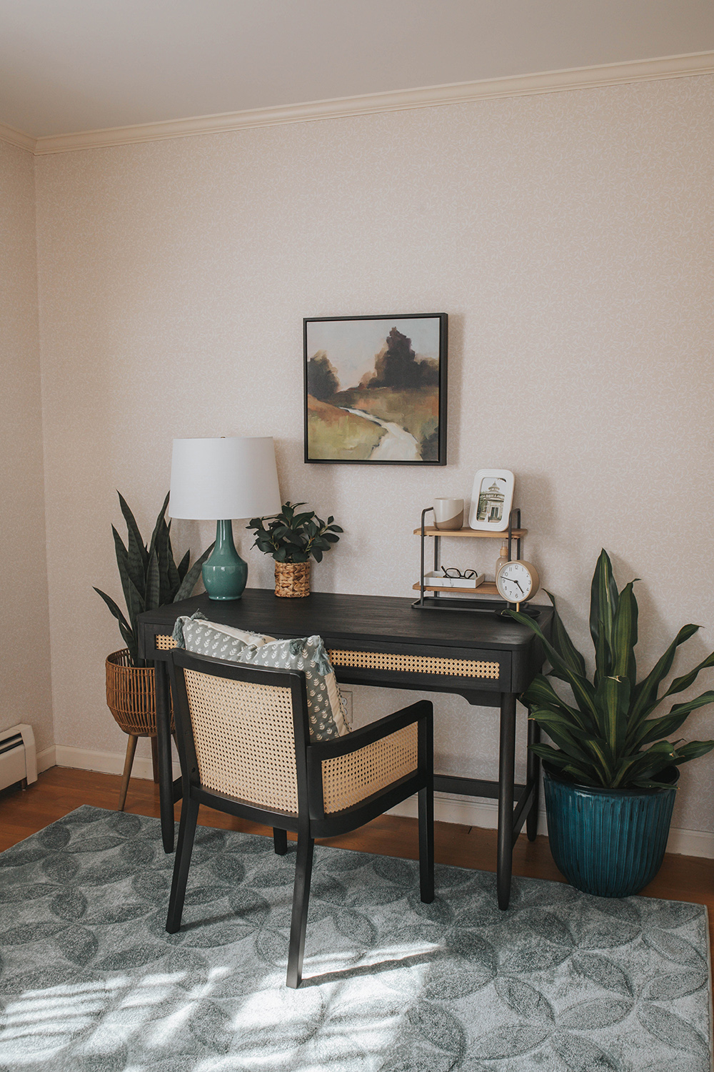 My DIY Earthy Modern Office Makeover - Dream Green DIY
