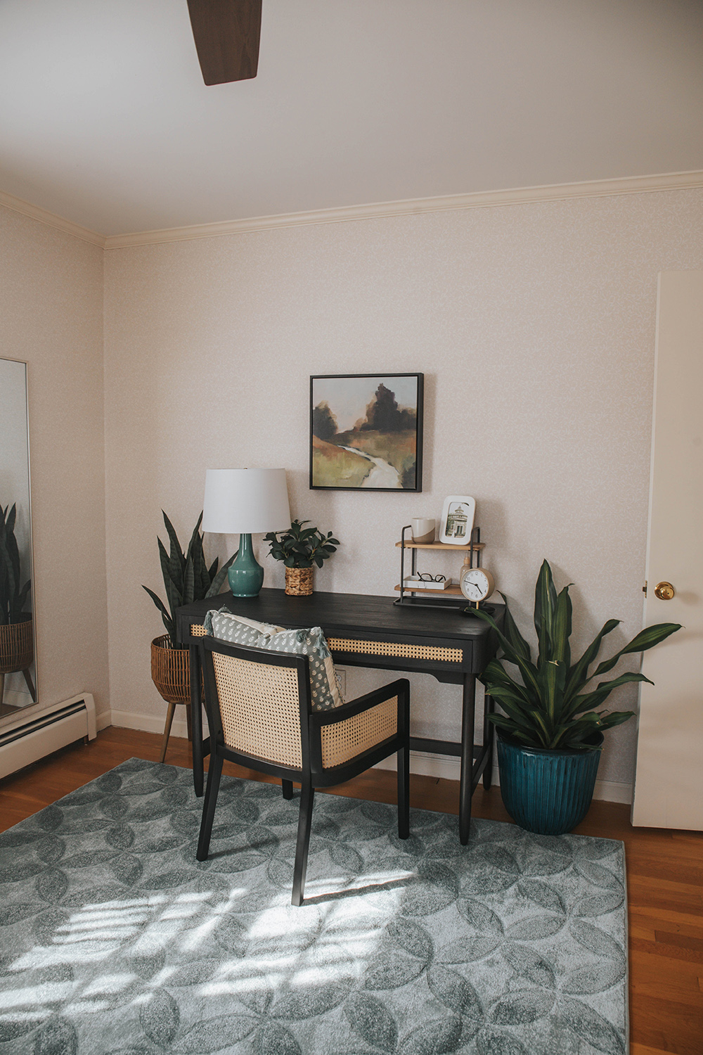 My DIY Earthy Modern Office Makeover - Dream Green DIY