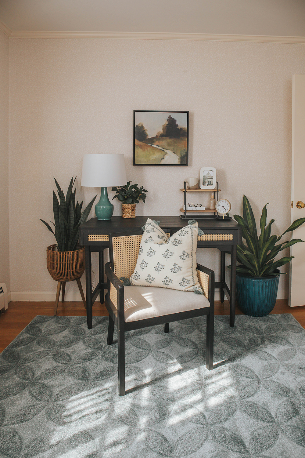 My DIY Earthy Modern Office Makeover - Dream Green DIY