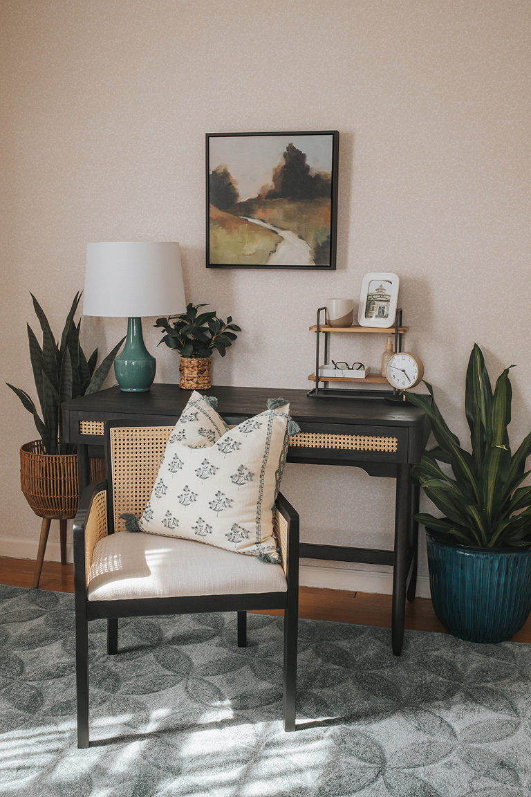My DIY Earthy Modern Office Makeover - Dream Green DIY