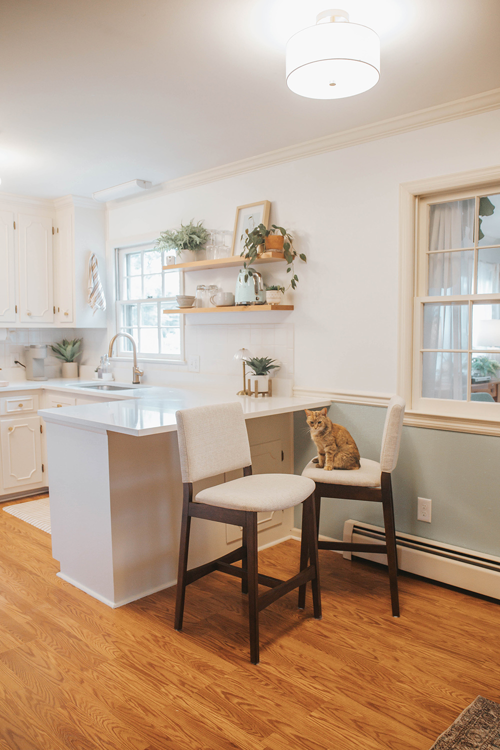 Our Painted Kitchen Cabinets Reveal - Dream Green DIY