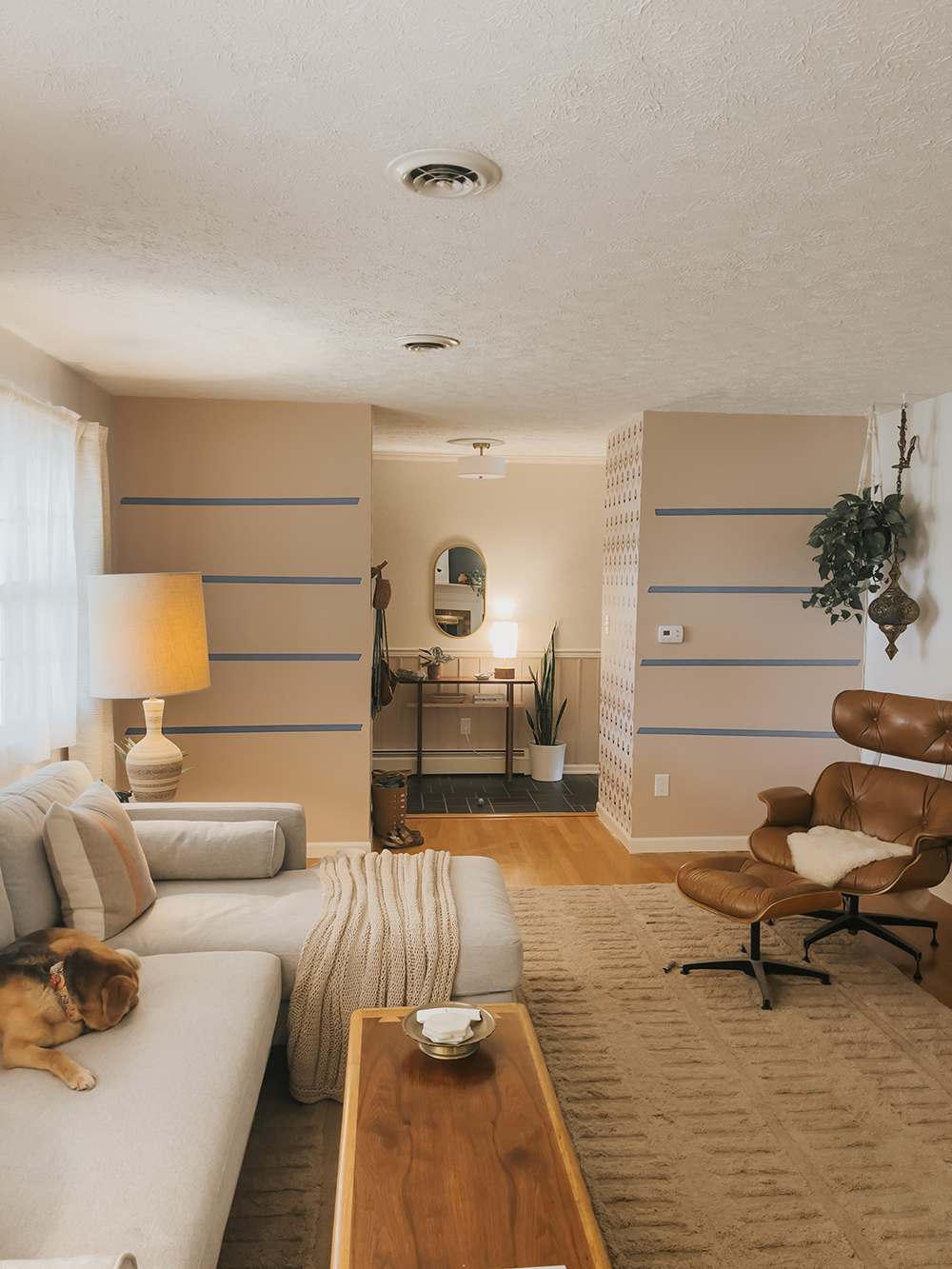 DIY Faux Built-In Floating Shelves - Dream Green DIY