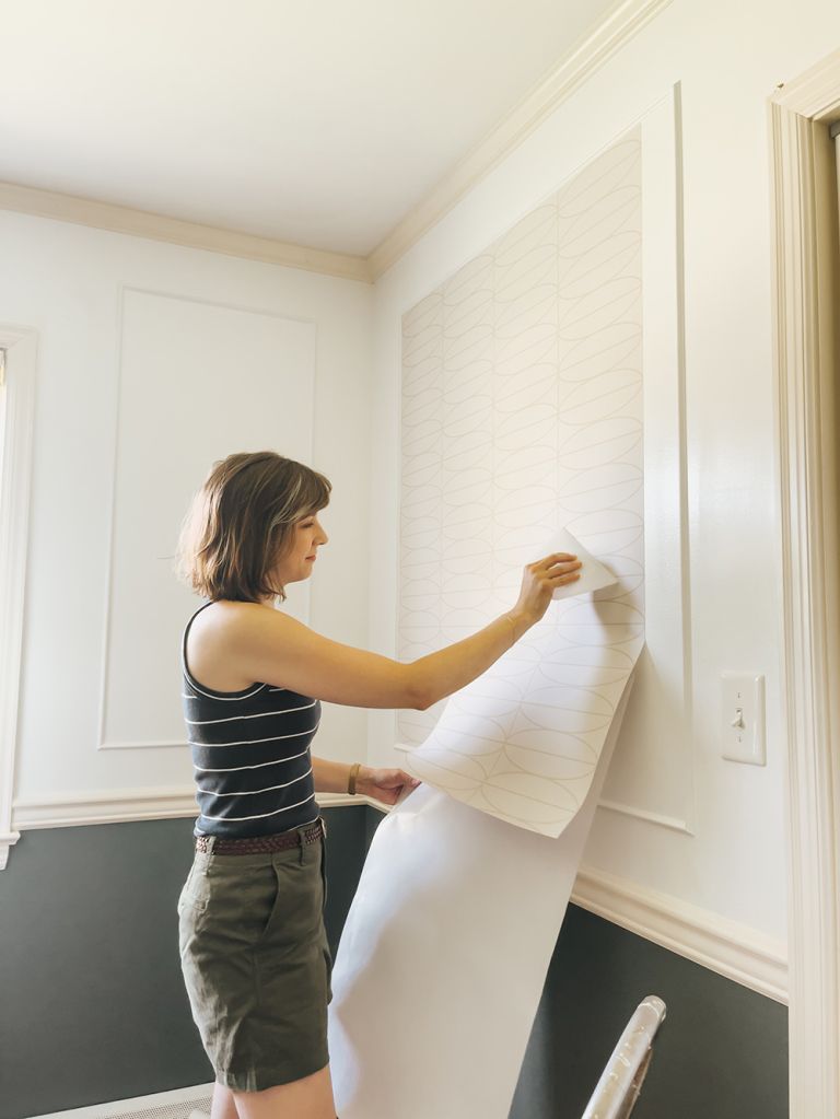 DIY Wallpapered Picture Frame Moulding - Dream Green DIY