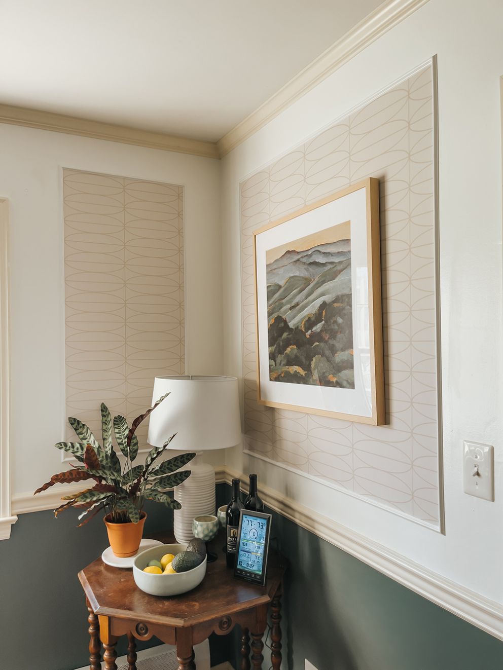 DIY Wallpapered Picture Frame Moulding - Dream Green DIY