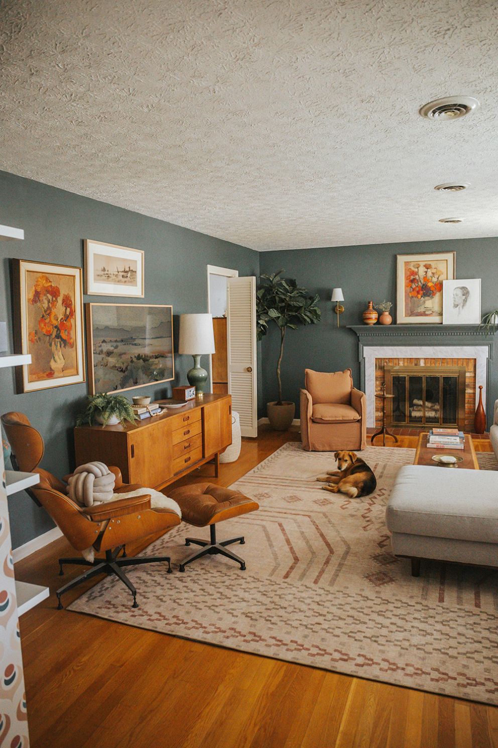 New Revival Rug In The Living Room - Dream Green DIY