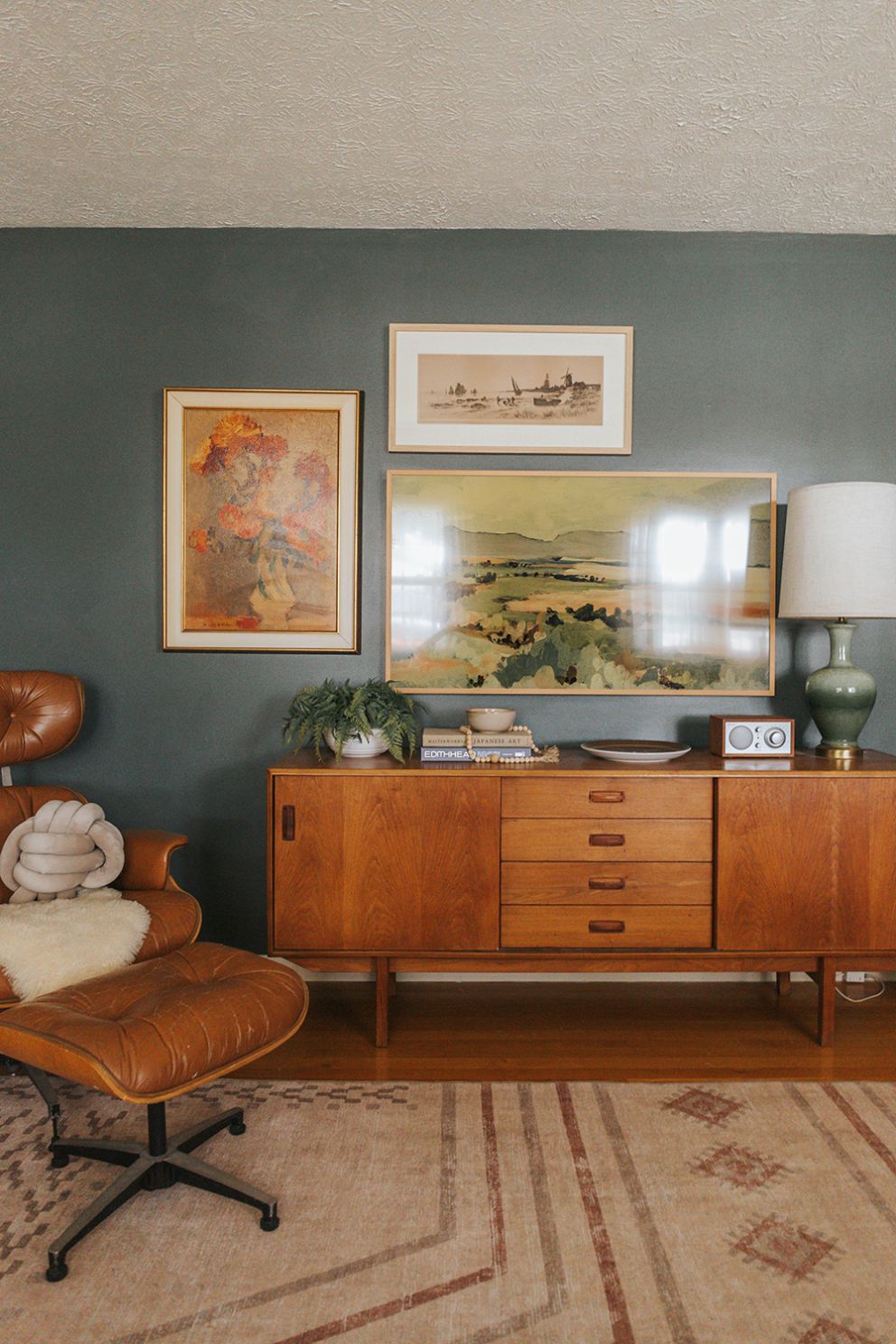 New Revival Rug In The Living Room - Dream Green DIY