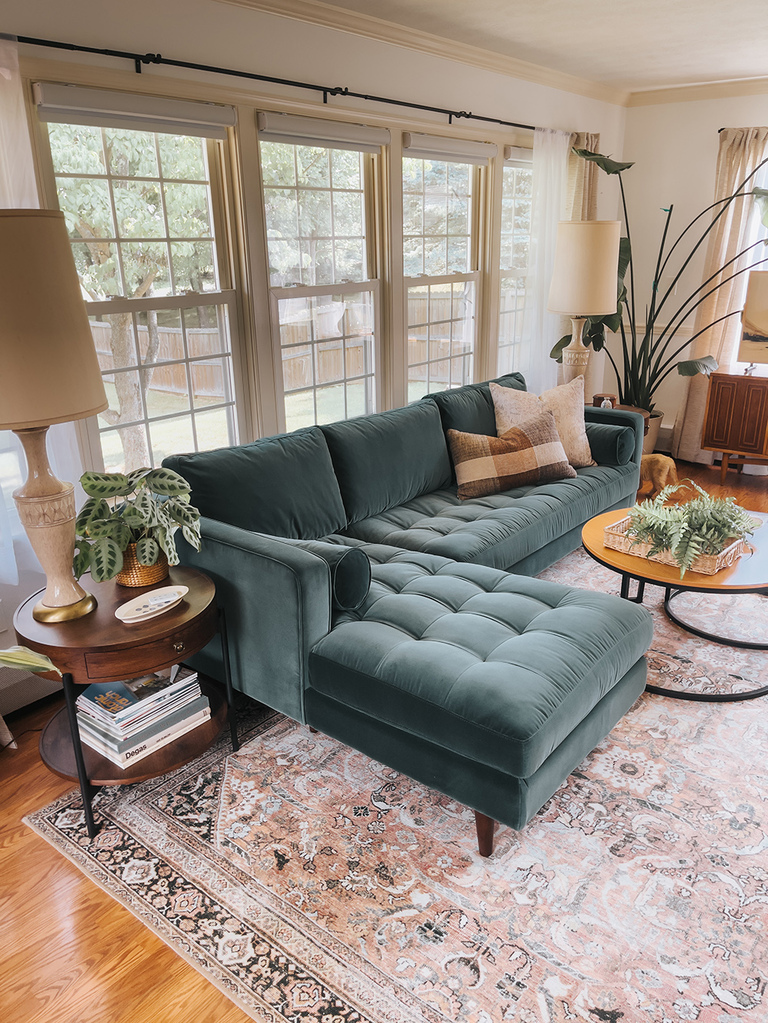 Styling Two Matching Sofa End Tables - Dream Green DIY