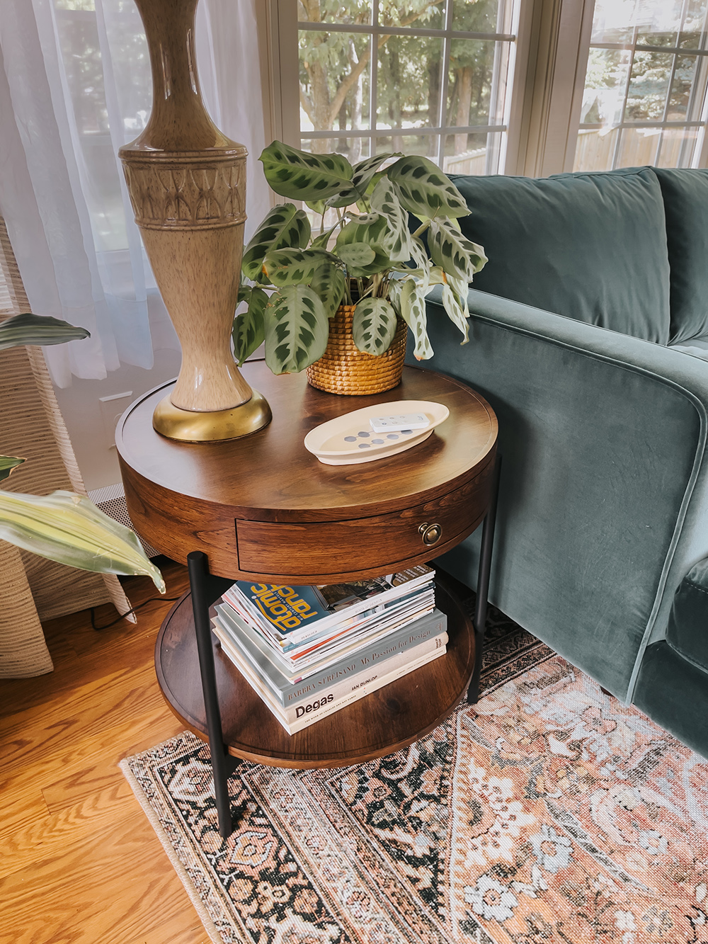 Styling Two Matching Sofa End Tables - Dream Green DIY