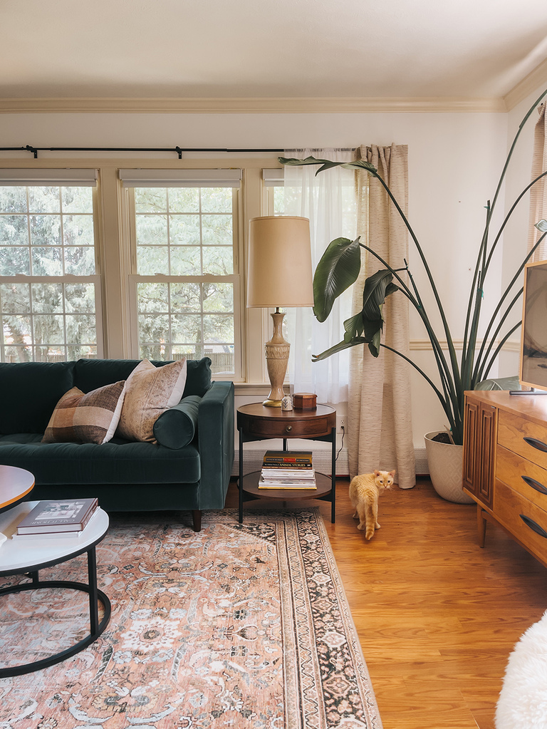Styling Two Matching Sofa End Tables - Dream Green DIY