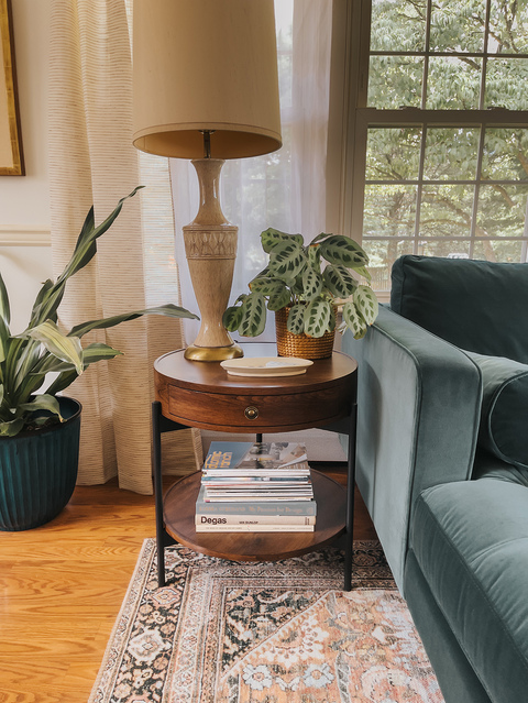Styling Two Matching Sofa End Tables - Dream Green DIY