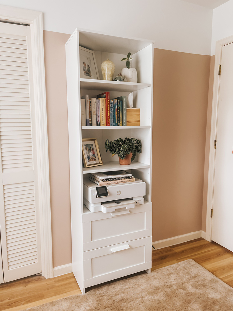 DIY Wallpapered Bookcase IKEA Hack - Dream Green DIY