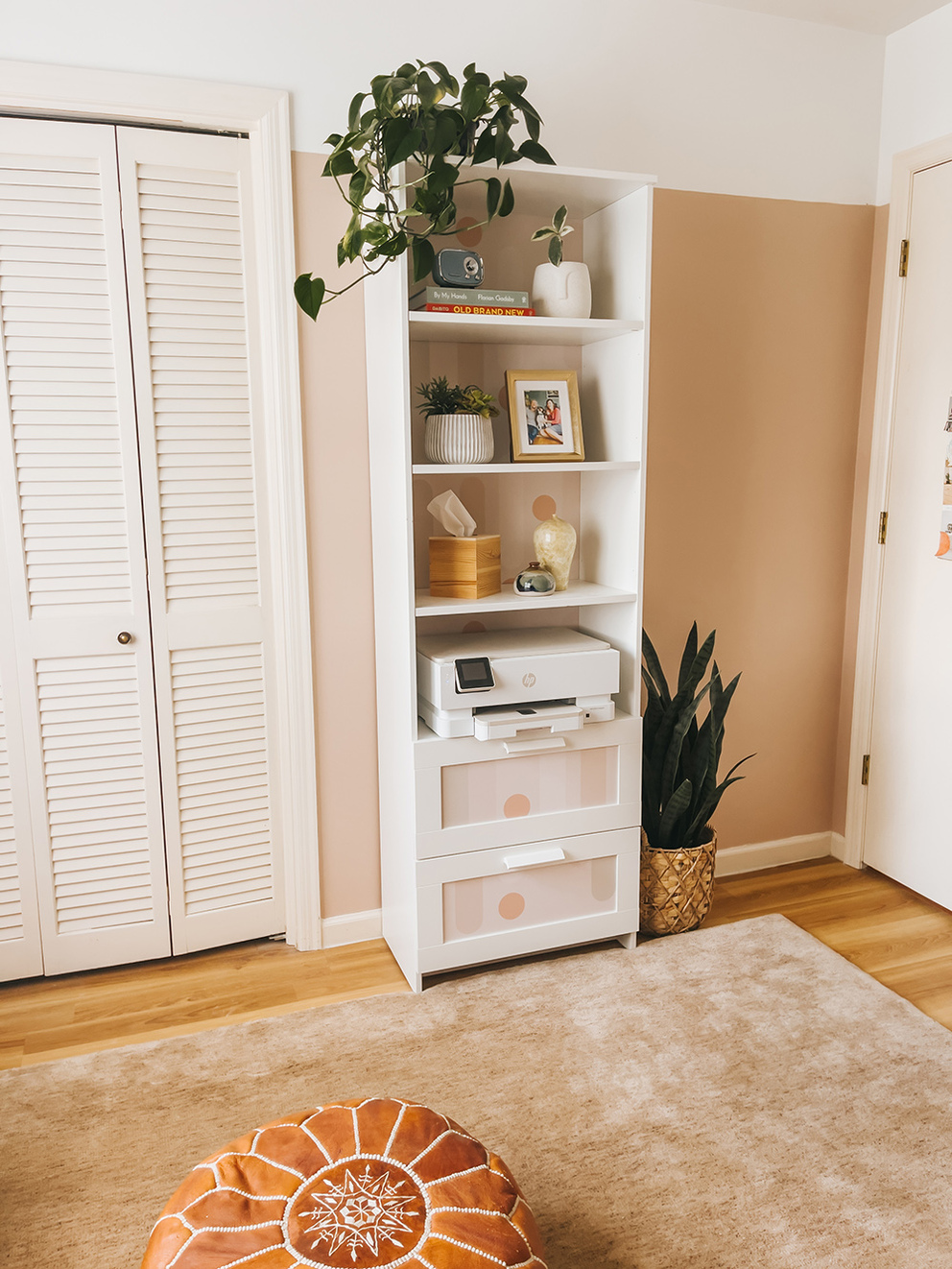 DIY Wallpapered Bookcase IKEA Hack - Dream Green DIY