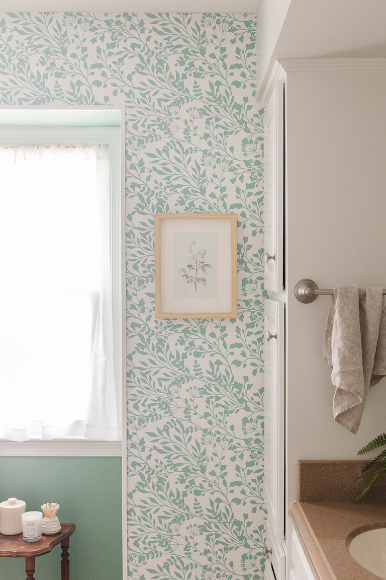 Botanical Window Alcove Wallpaper Project - Dream Green DIY