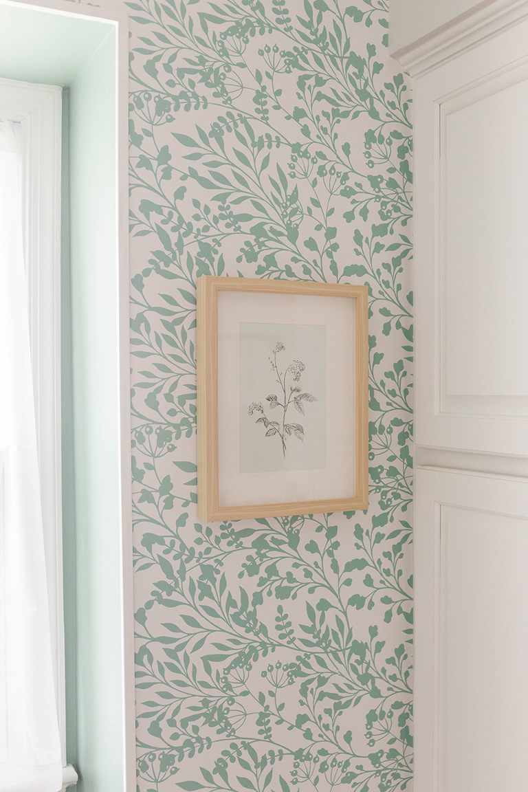 Botanical Window Alcove Wallpaper Project - Dream Green DIY