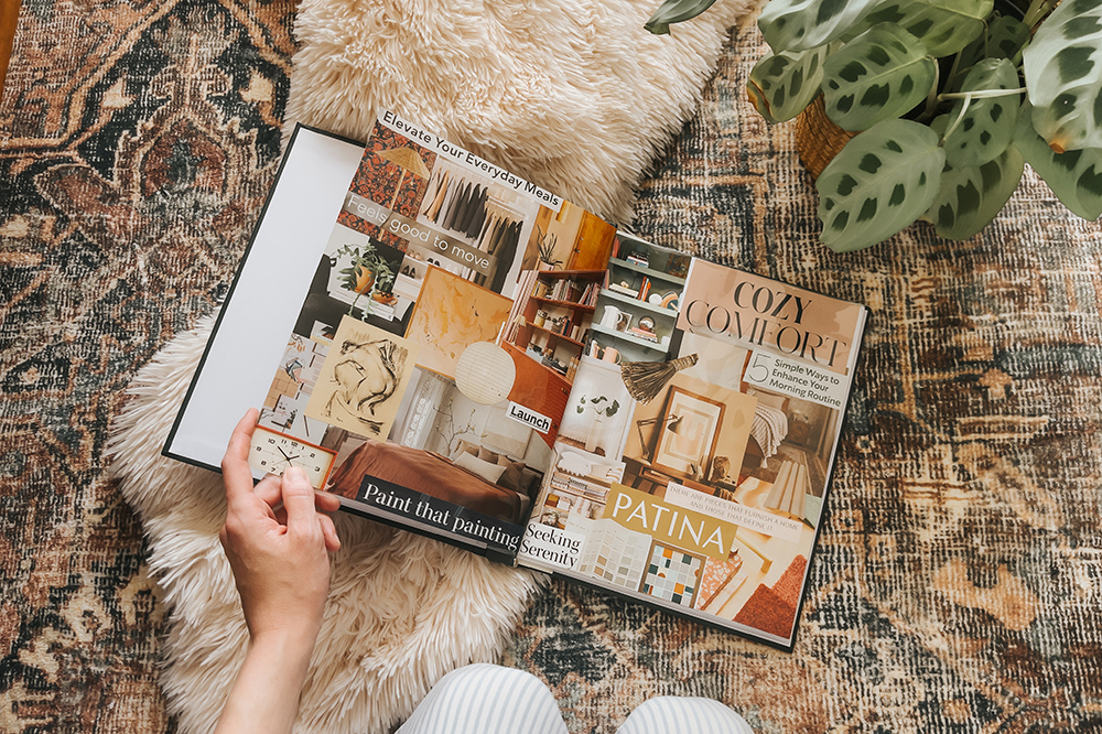 DIY 2025 New Year's Vision Board Book - Dream Green DIY