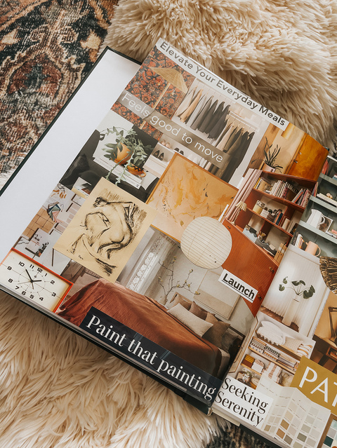 DIY 2025 New Year's Vision Board Book - Dream Green DIY