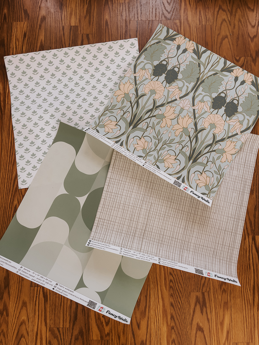 DIY Wallpapered Side Table Makeover - Dream Green DIY