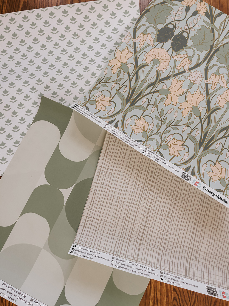 DIY Wallpapered Side Table Makeover - Dream Green DIY
