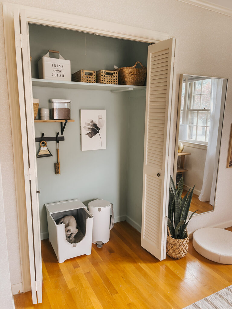 My New Favorite Modern Cat Litter Box - Dream Green DIY