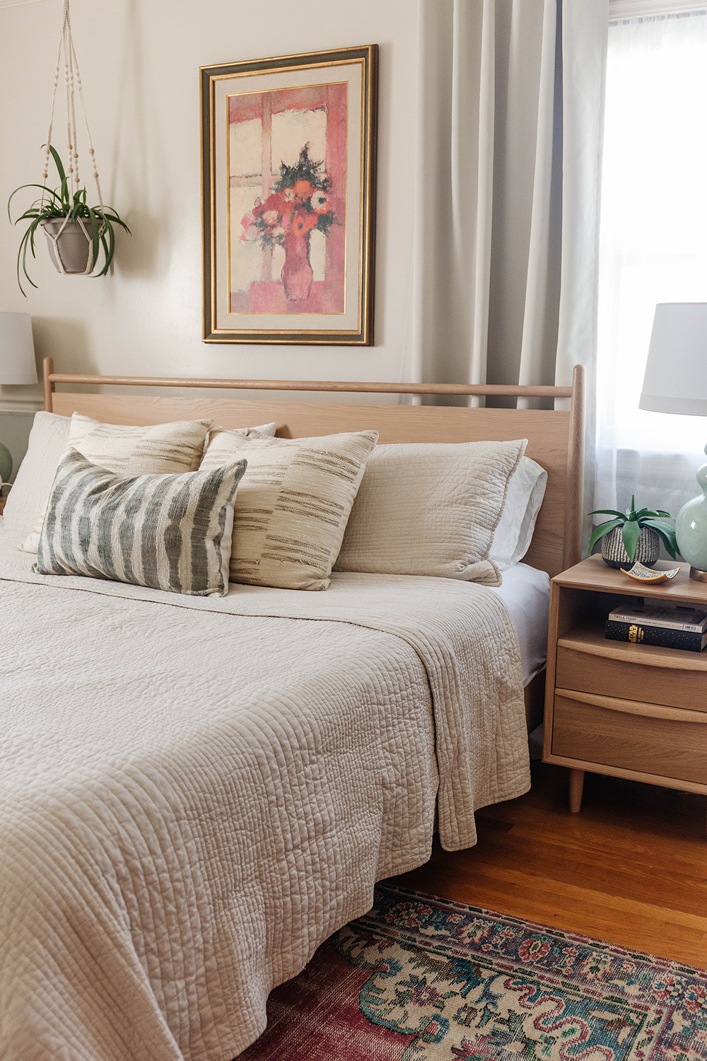 Styling A New Cotton Bed Quilt Set - Dream Green DIY