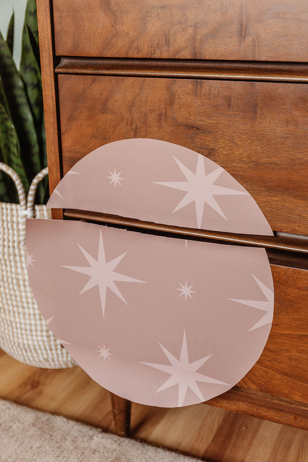 Make DIY Drawer Decals Using Wallpaper - Dream Green DIY