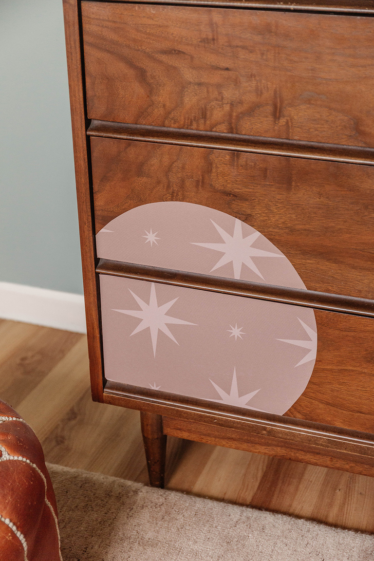 Make DIY Drawer Decals Using Wallpaper - Dream Green DIY
