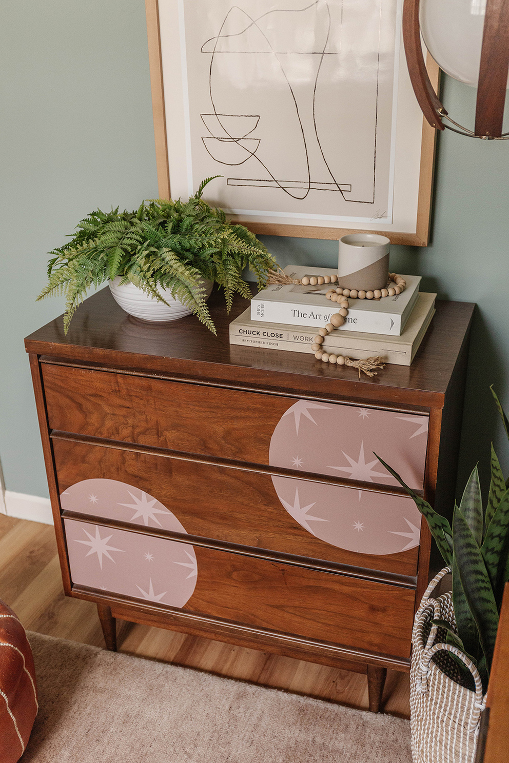 Make DIY Drawer Decals Using Wallpaper - Dream Green DIY